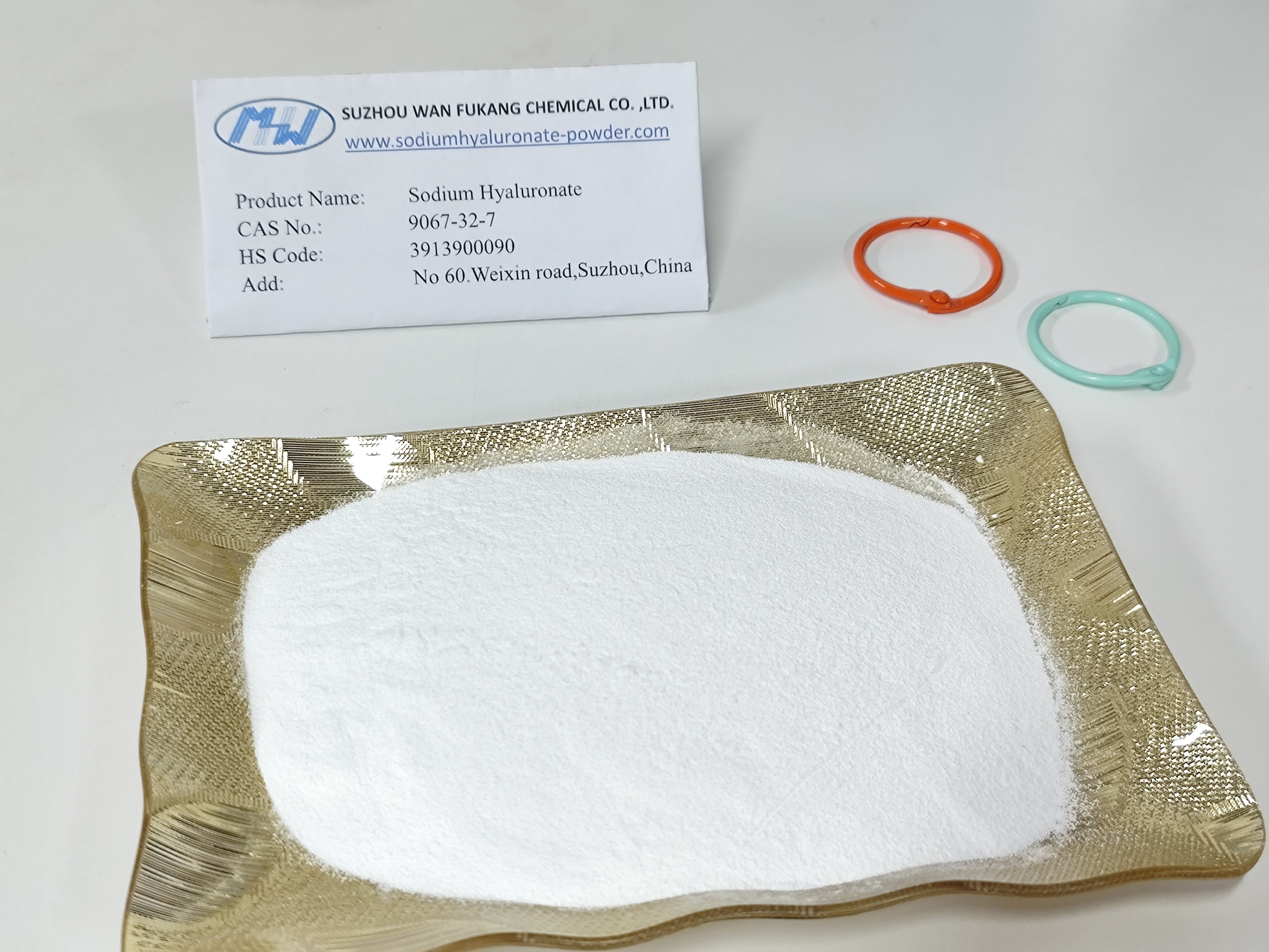 Safe Eye Drop Grade Sodium Hyaluronate Powder Promote Corneal Repair